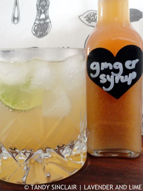 Ginger Syrup With Fresh Mint - Lavender and Lime
